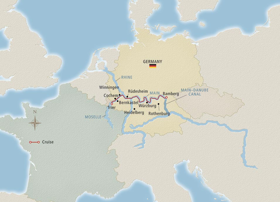 A Tale of Three Rivers - 2023 Bamberg to Trier - Cruise Overview
