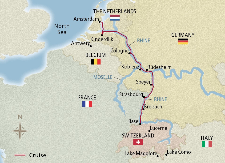 Rhine Getaway River Cruise Dates and Pricing - 2025 Amsterdam to Basel